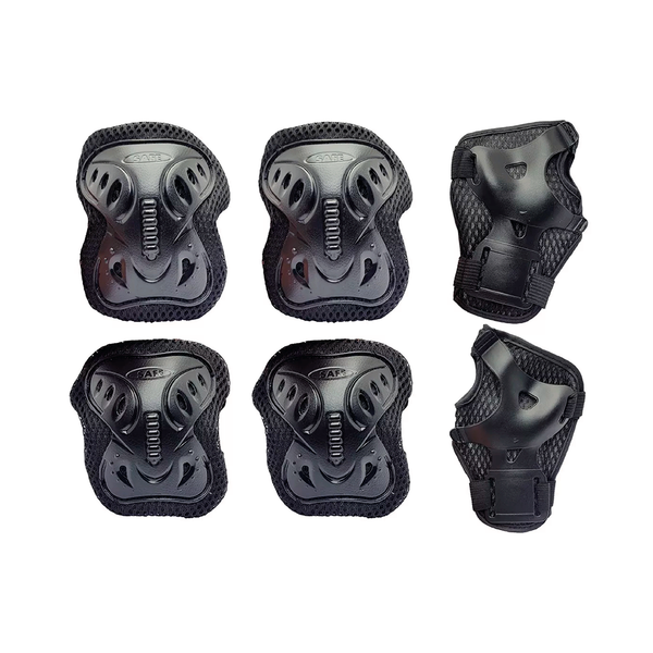 PACK RODILLERAS NEGRAS - Trip Helmets