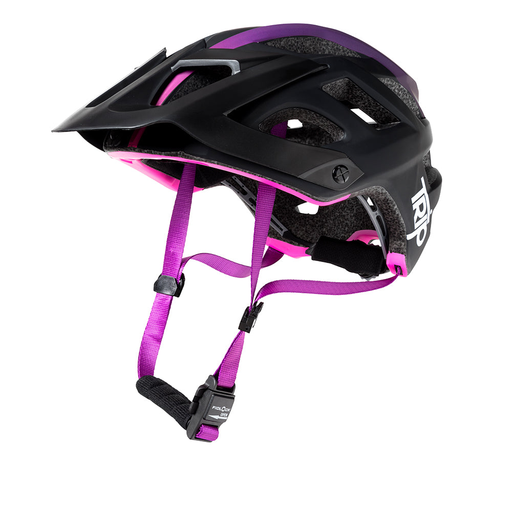 Trip Helmets | Casco Enduro Black Purple